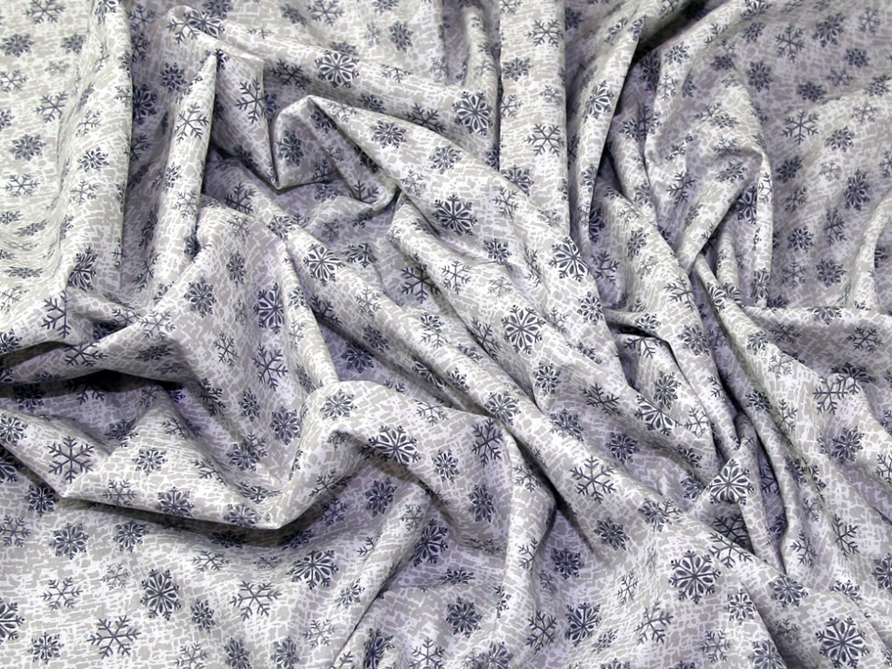 Snowflake Texture Christmas Print 100% Cotton Fabric (JL-88012-M) | eBay