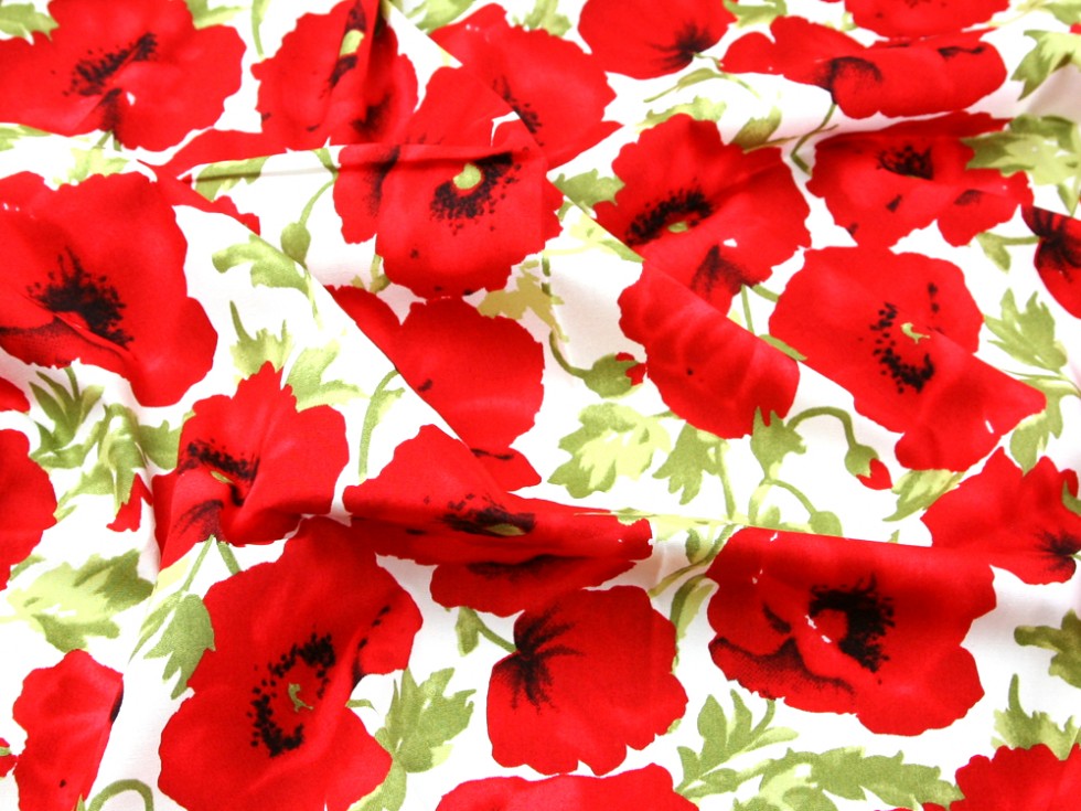 Bold Floral Print Cotton Poplin Dress Fabric (JL-91171-M) | eBay